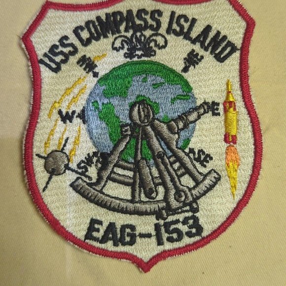 Other | Vintage Uss Compass Lslandeag153 Commissioning Patch Dec 3 1956 ...